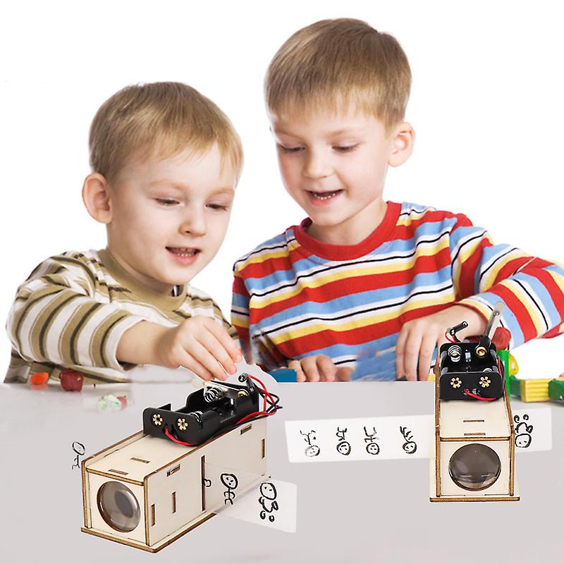 Children Homemade Slide Projector Educational Toy DIY Slide Projector ...