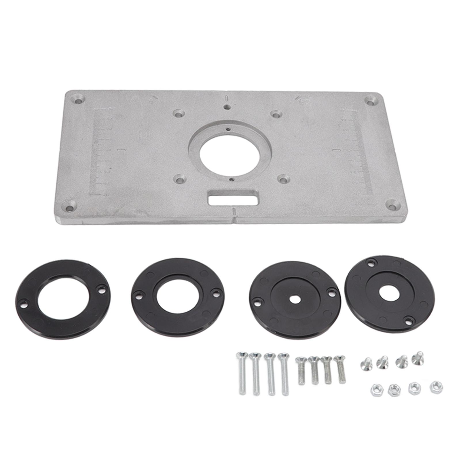 Router Table Insert Plate Aluminum Multifunction Router Insert Plate ...