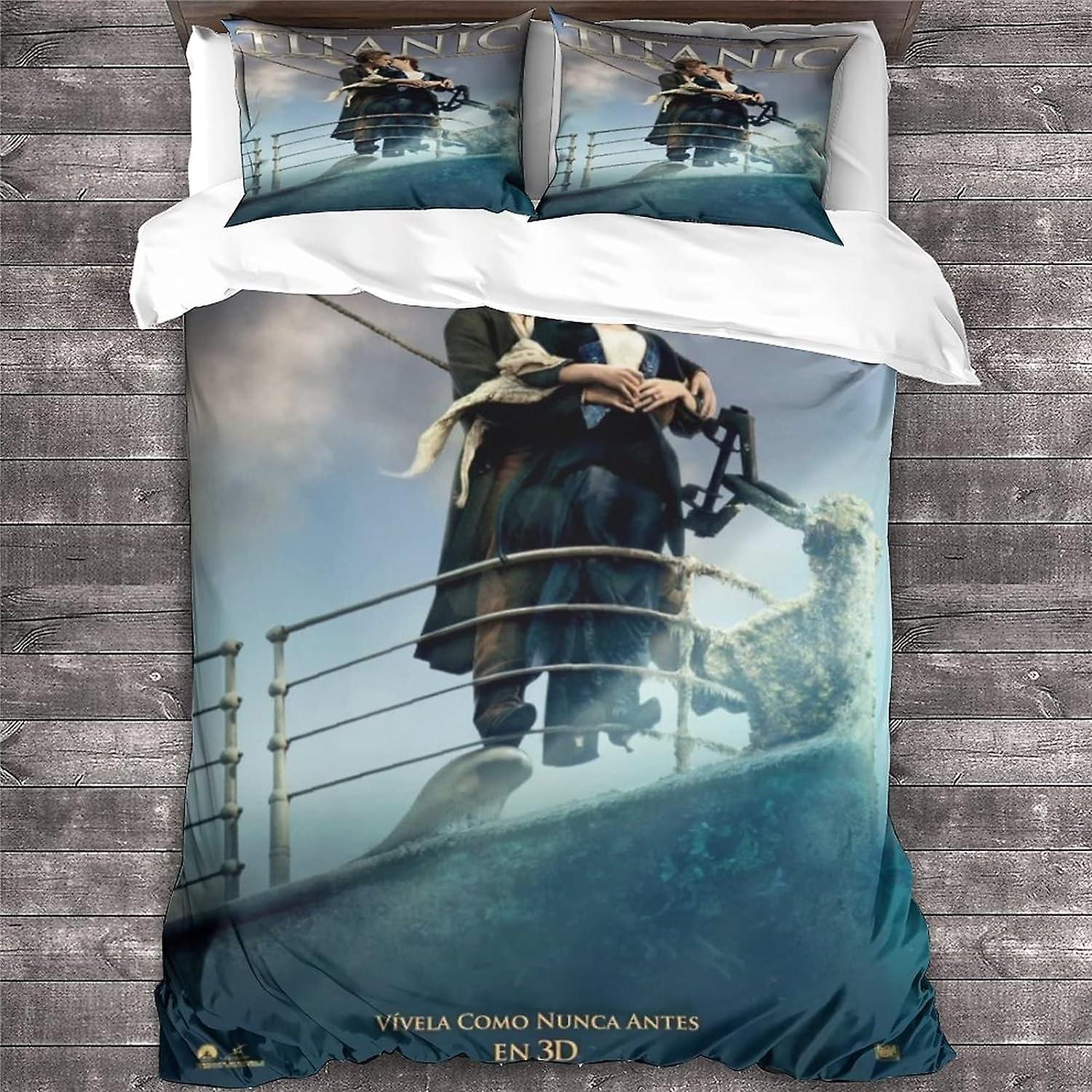 Titanic Quilt Cover Bedding Set 3D Printed Jack And Rose Motion Picture ...
