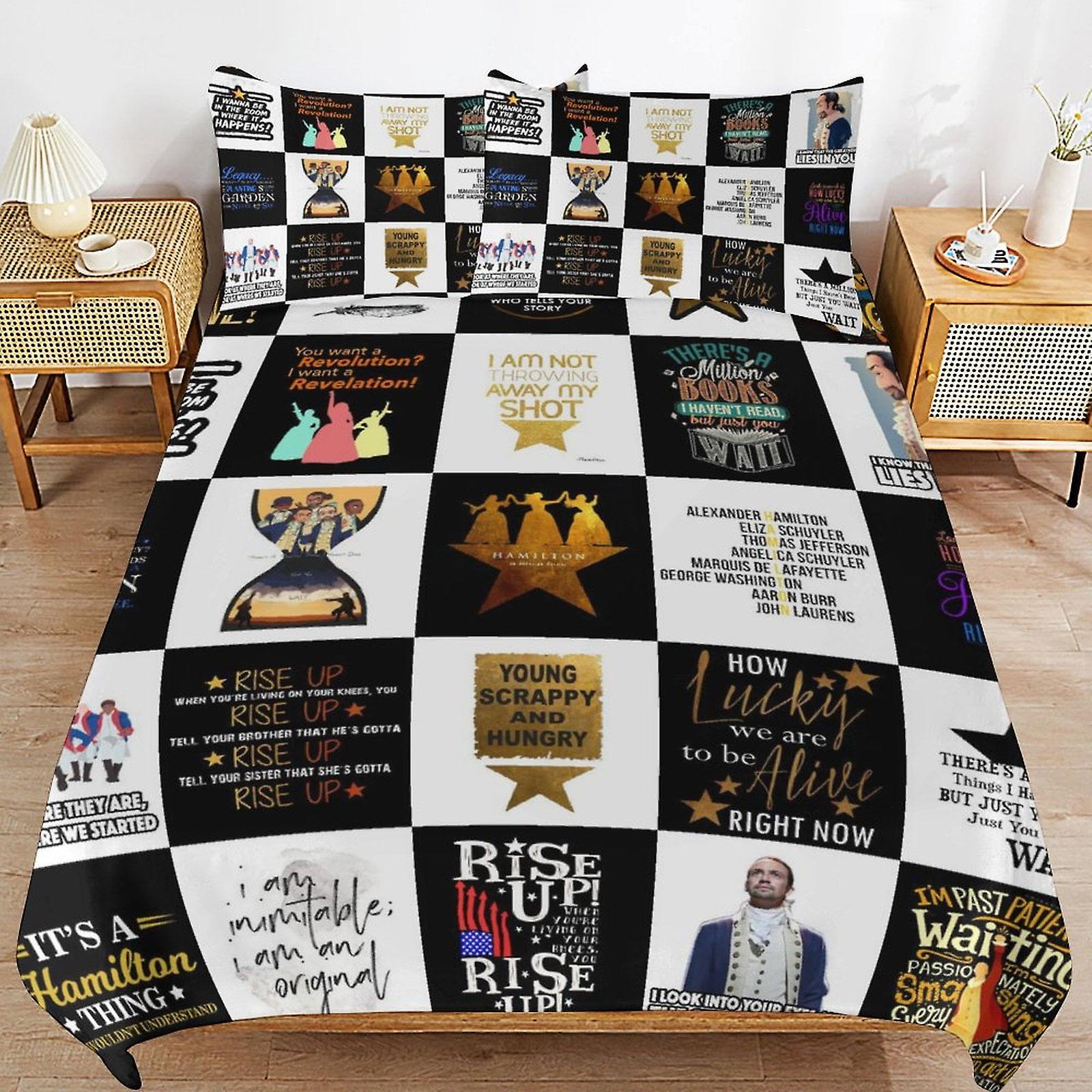 Hamilton The Musical Bed Duvet Cover Microfiber Bedding Sets 3D Printed ...