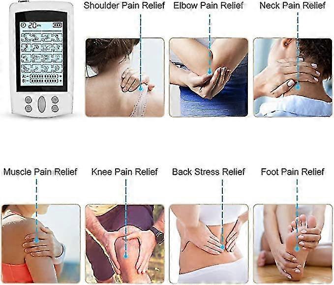 Ems Massage Tens Machine,tens Unit Muscle Stimulator With 16 Modes ...