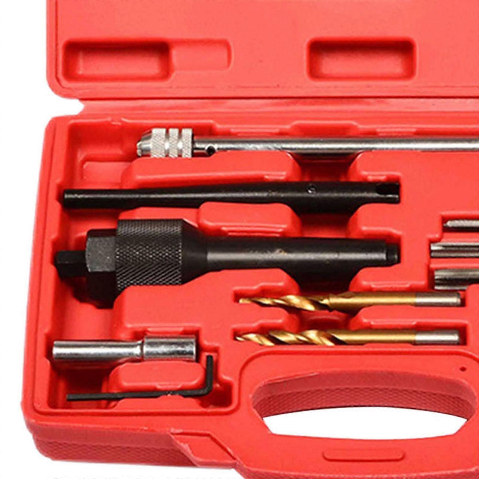 16 Pieces Glow Plug Extractor Repair Tool Accessory Glow Plug ...