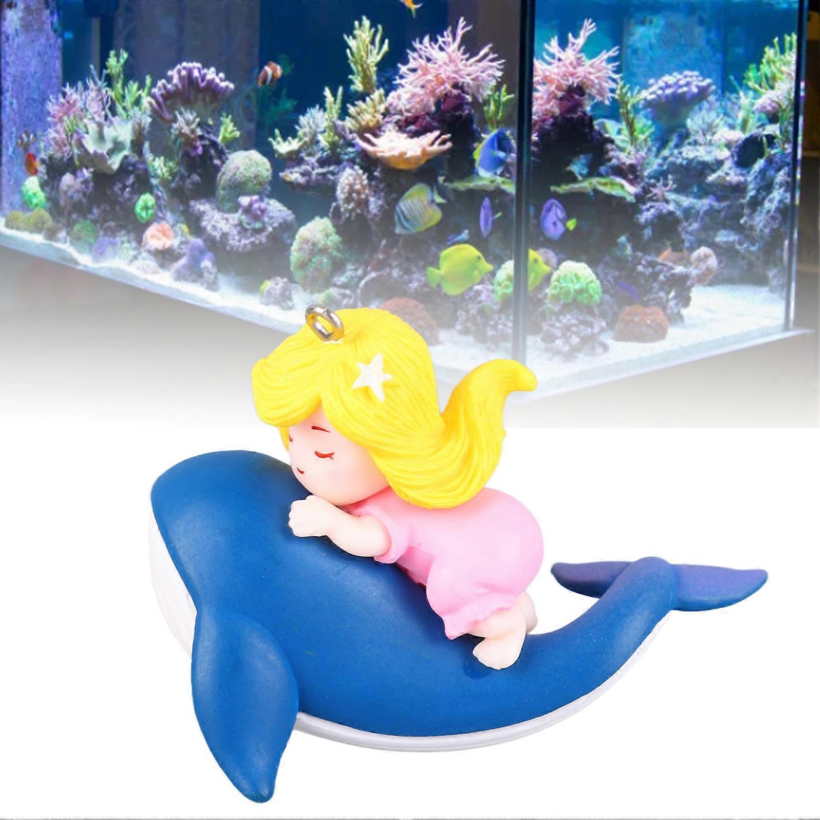 Floating Fish Tank Decoration Small Cute Plastic Cartoon Aquarium ...