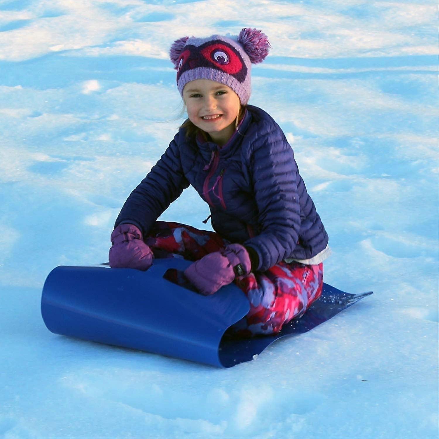 Snow Sledge Toboggans Sleigh Sled, Heavy Duty Plastic, Snow Ice Play ...