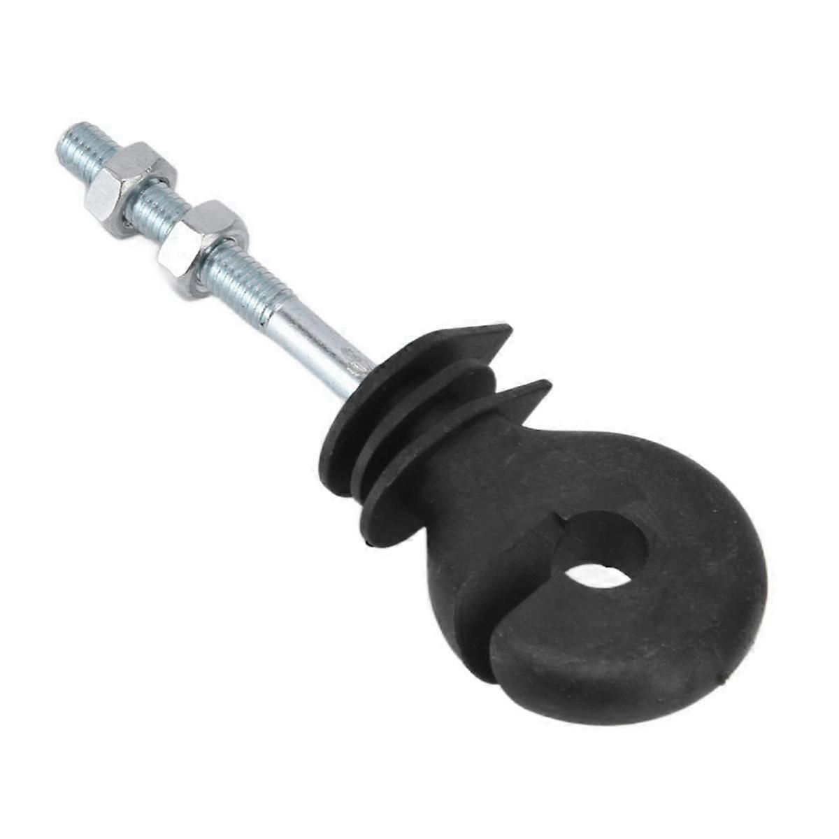 50pcs Flat Nut Insulators Electric Fence Insulators Threaded Electric ...