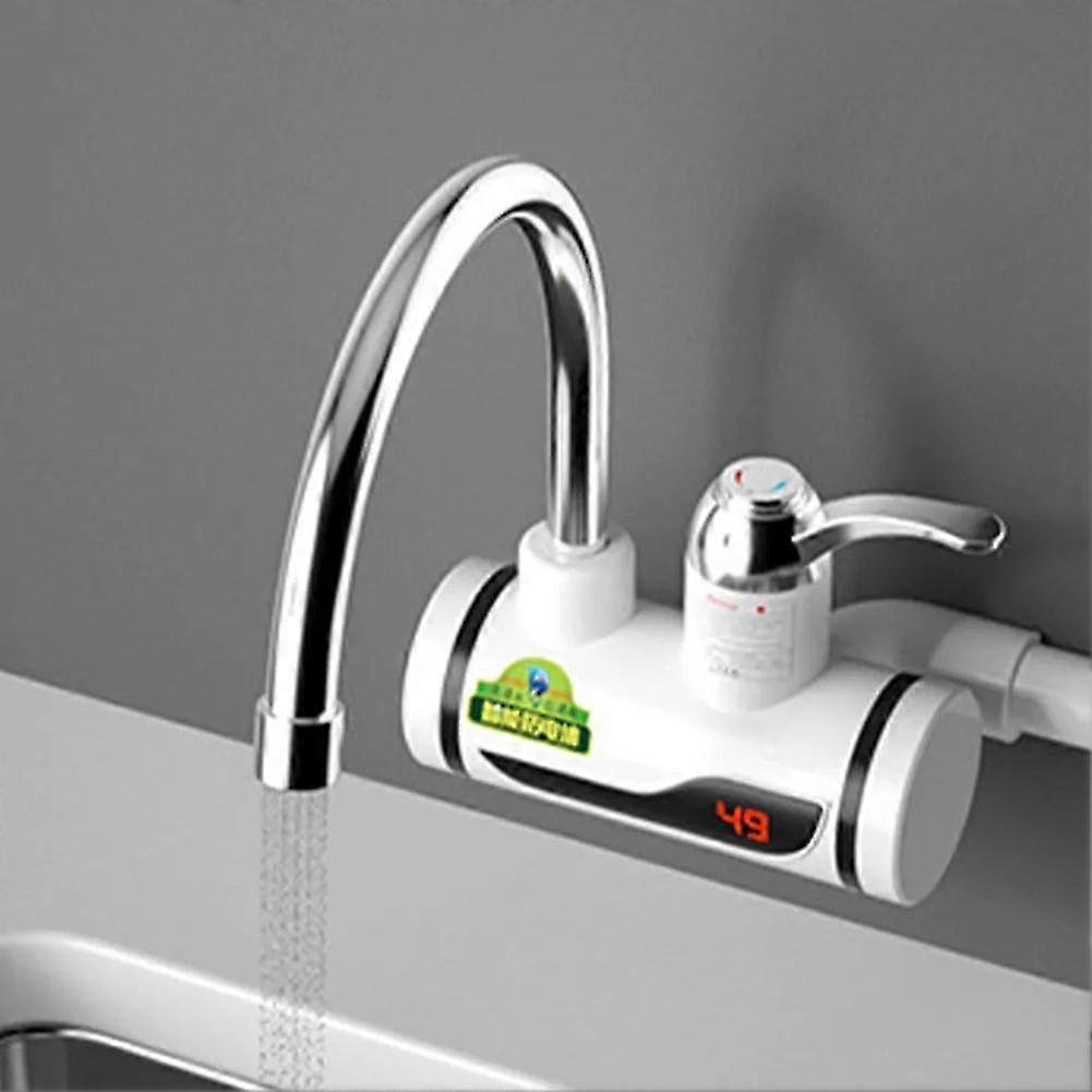 High qualityElectric Instant Water Heater Faucet 3000w Hot Cold Mixer Tap Temperature Display ...