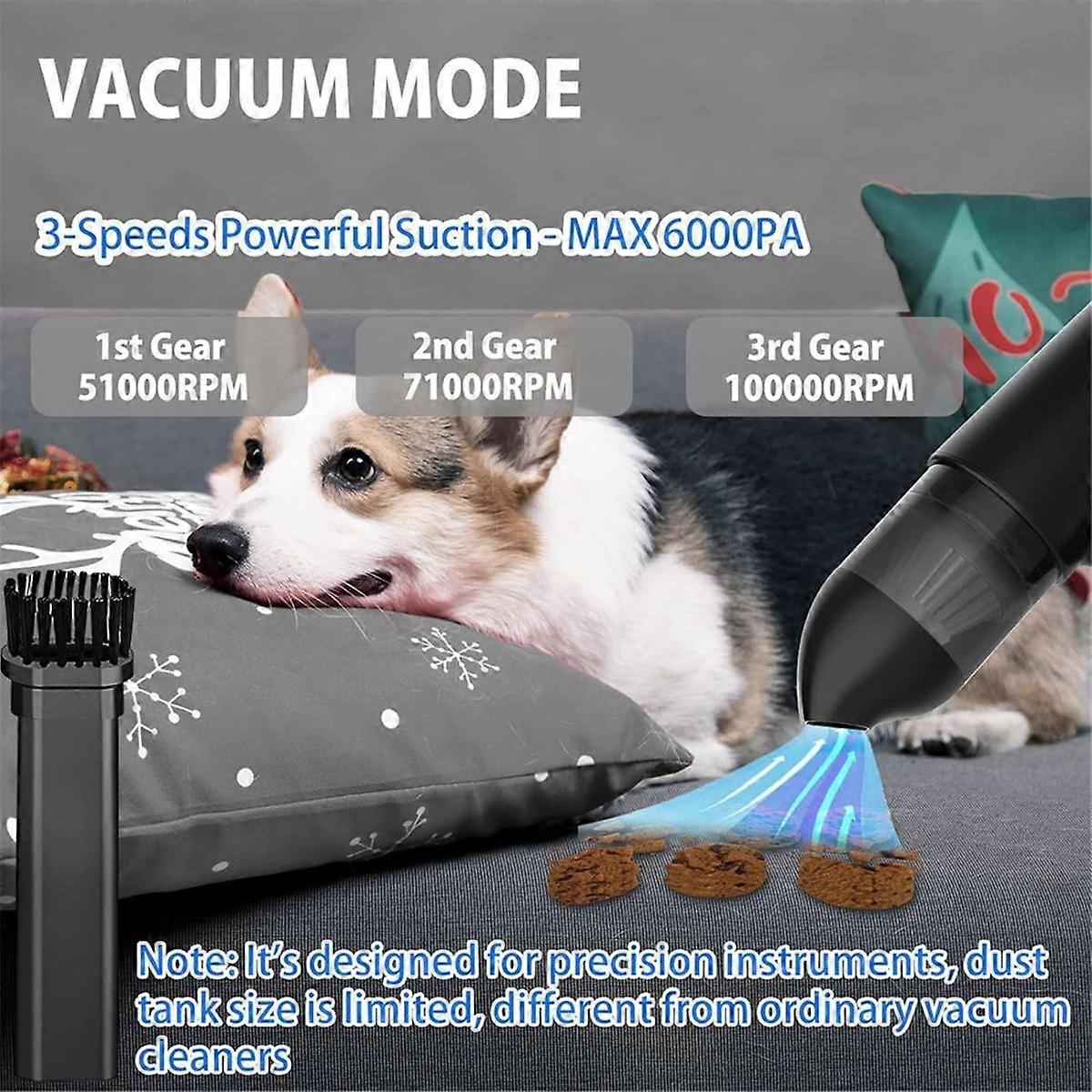 Compressed Air Duster,Electric Air Duster and Vacuum 2 in 1,3 Speeds ...