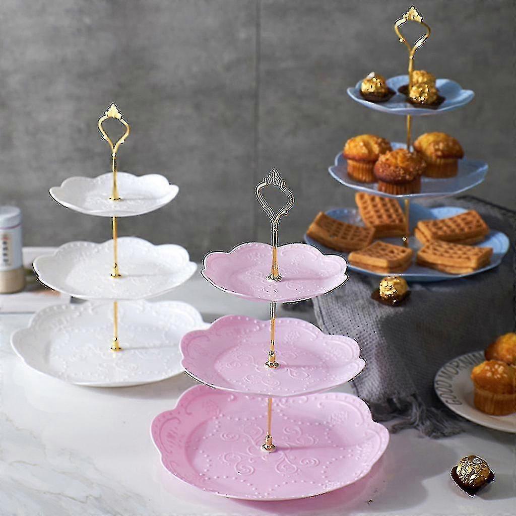 Cake Stand 3 Tier Cupcake Candy Chocolate Mooncake Display Holder ...