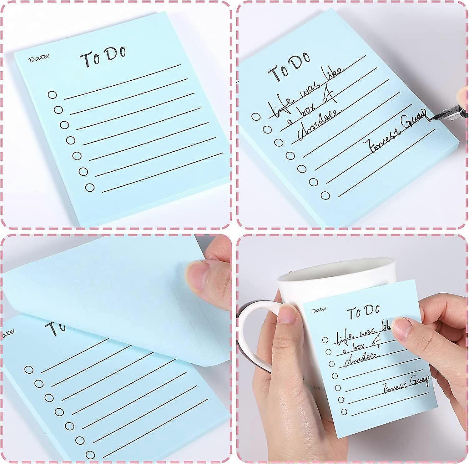 Notes To Do List, 9 colors, 50 sheets per ogni colore, Colored Sticky ...