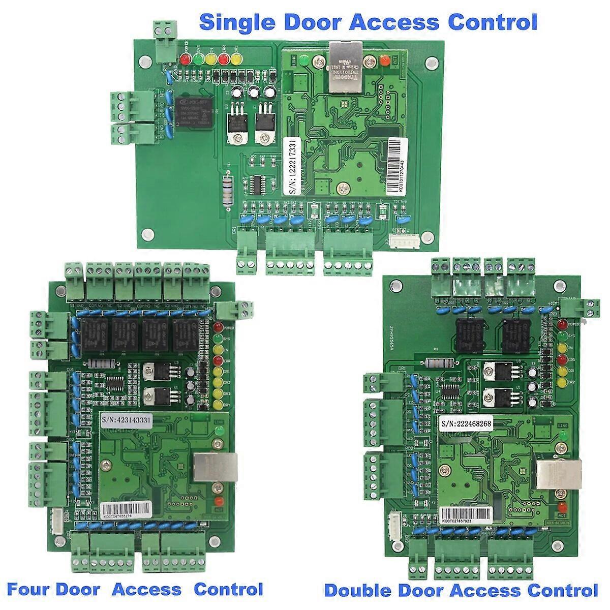 TCP/IP Board WG Reader Access Control Kits Four Door Network Access ...