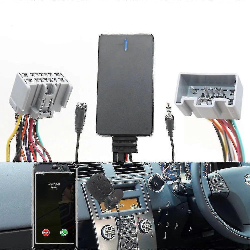 Handfree bil Bluetooth-modul AUX Adapter för Volvo C30 S40 V40 V50 S60 S70 C70 V70 XC70 S80 XC90 ...