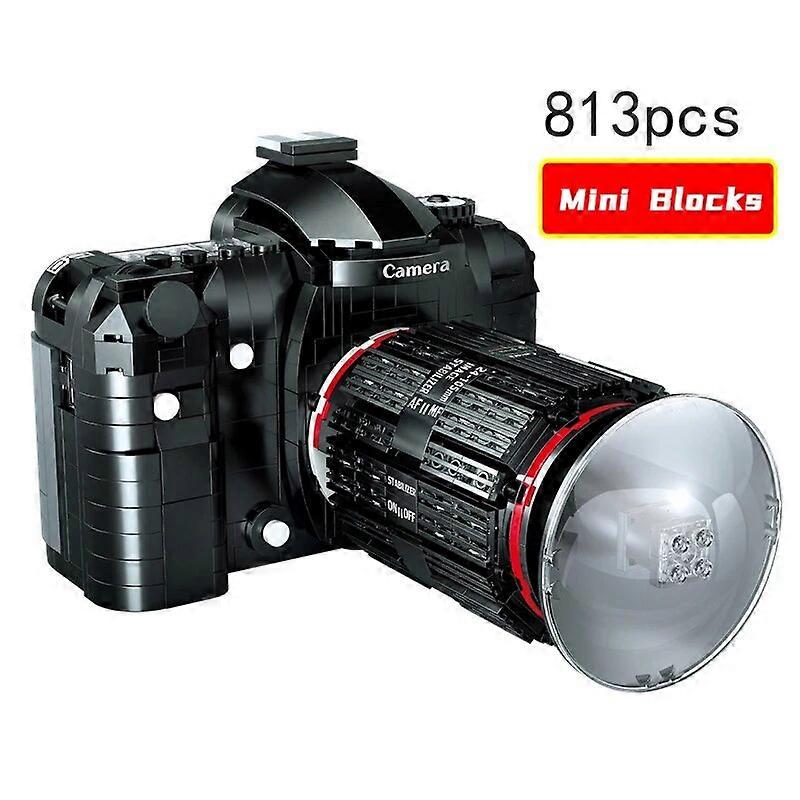 Mini Blocks Digital Retro Film Camera Vintage Bricks Model Building ...