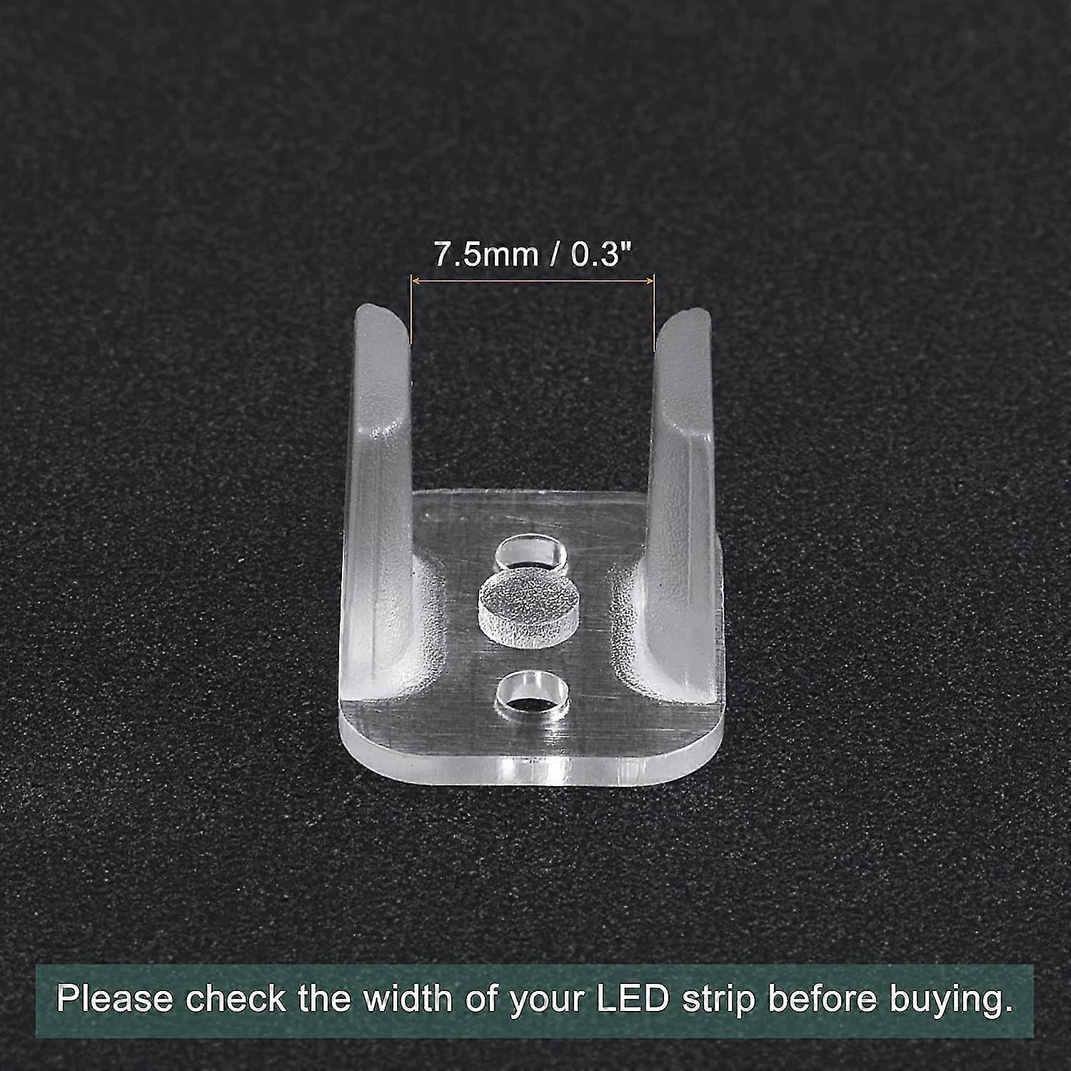 Led Neon Mounting Clips, Fixing Clamps Holder For 8mm Neon Led Strip ...