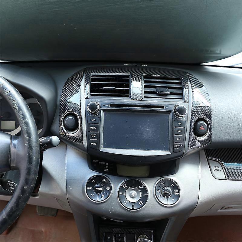 For Toyota RAV4 2006-2019 Car Styling Soft Carbon Fiber Central Control ...