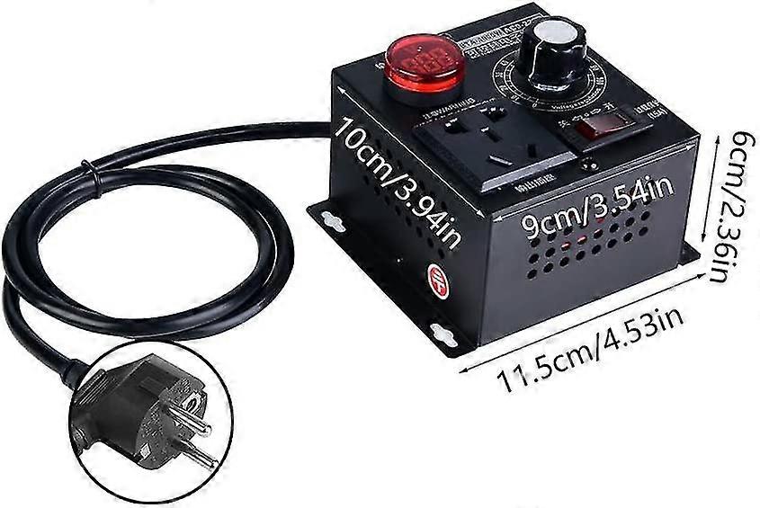 Dimmer, Ac 220v 9a 4000w Scr Voltage Regulator Motor Fan Regulator ...