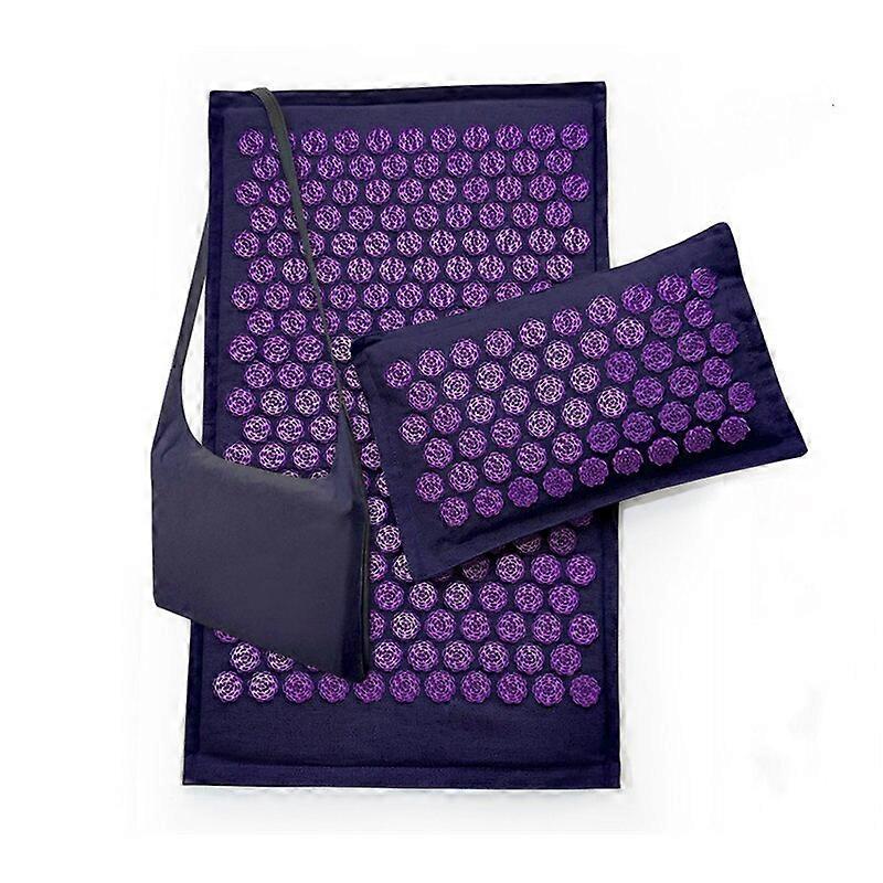 Spike Mat Acupressure Mat, Massage Mat Acupuncture Pillow Set Yoga Mat ...