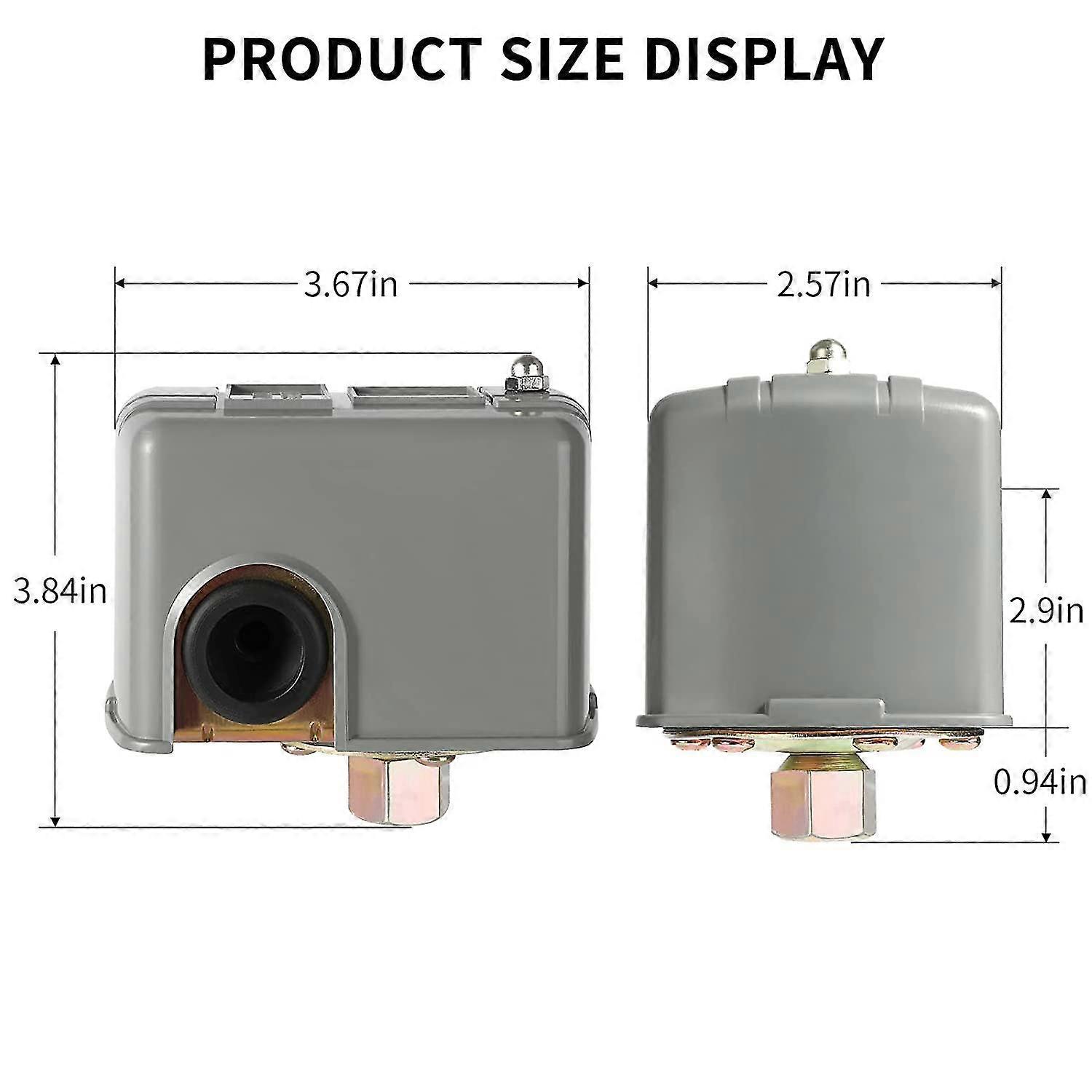 Pessure Switch For Pump, 40-60psi Water Pressure Switch Adjustable ...