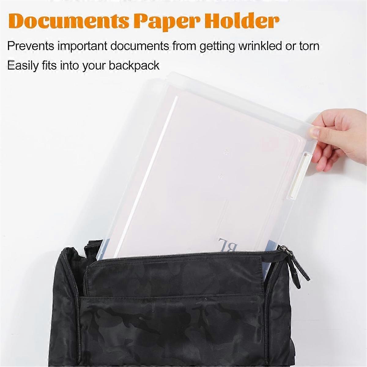 Plastic File Storage Box, 6 Pack A4 Paper Storage Boxes with Two Types ...