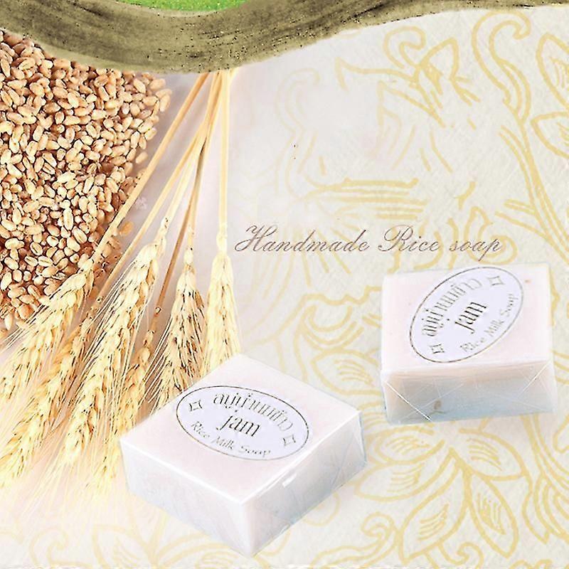 3pcs Handmade Rice Soap Thai Jasmine Rice Collagen Vitamin Skin ...
