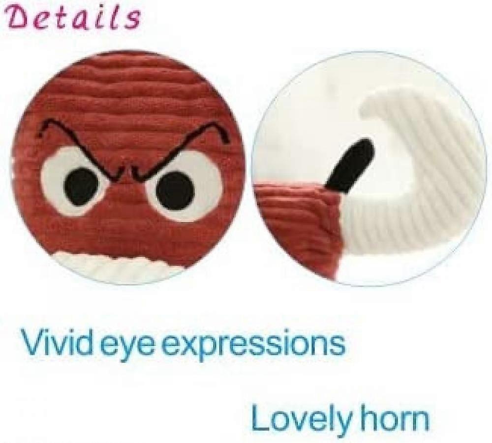 Giant stuffed animal cute plush toy, red bull stuffed animal doll ...