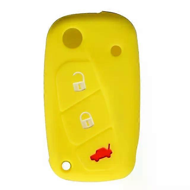 OkeyTech 3 Buttons Keys Car Key Case Rubber Cover For Fiat Panda Stilo ...