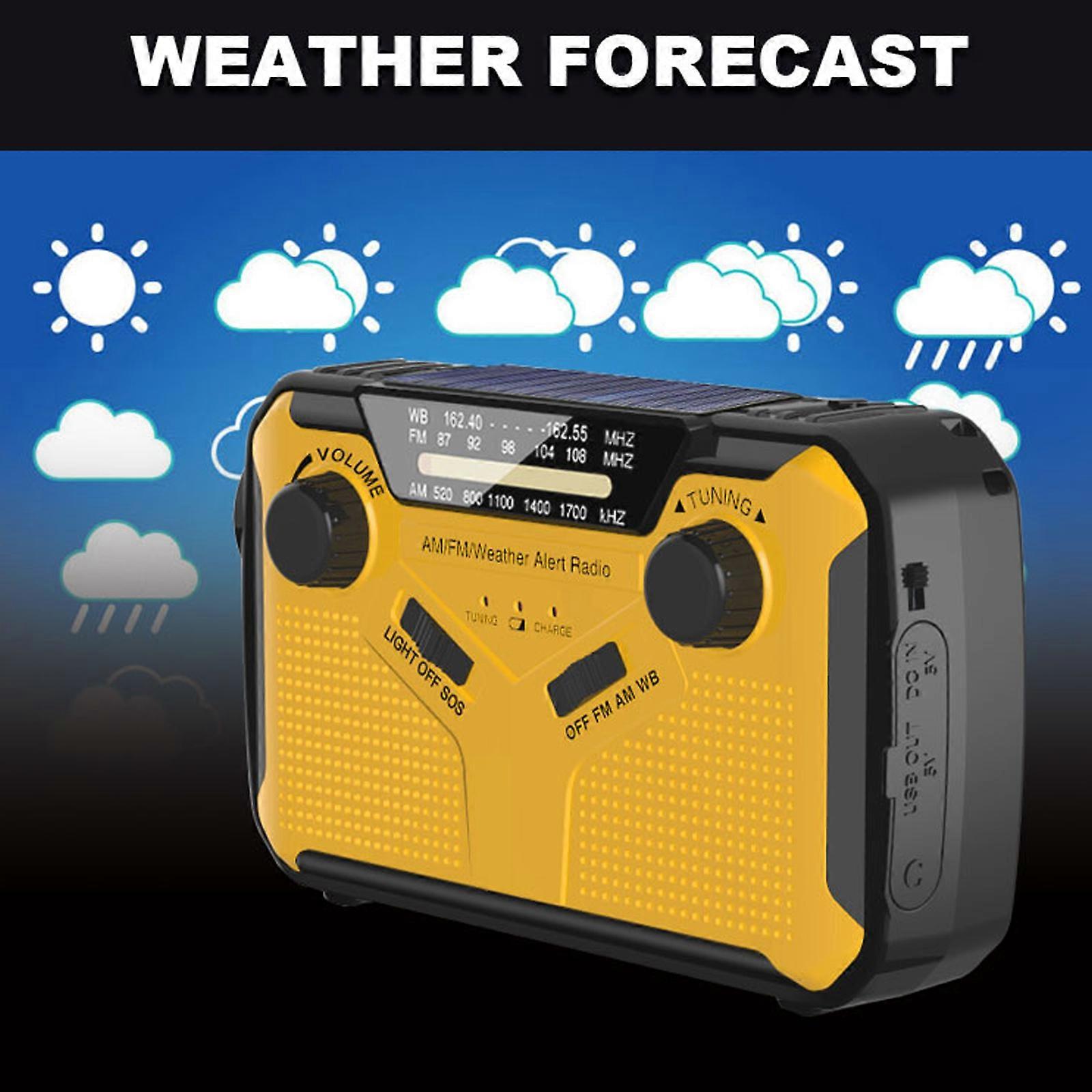High Performances AM FM Shortwave Radio Solar Hand Crank Emergency ...