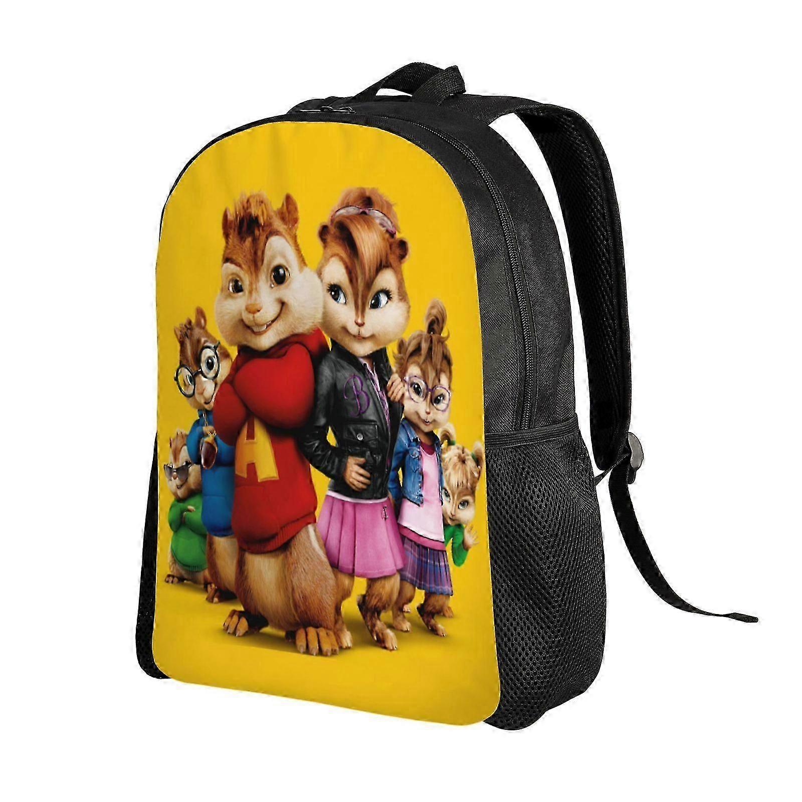 i663 Alvin and the Chipmunks Backpack Large Capacity Schoolbag Book Bag ...