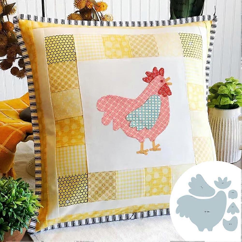 Weekend Chicken Patchwork Quilting Template, Chicken Quilt Templates ...