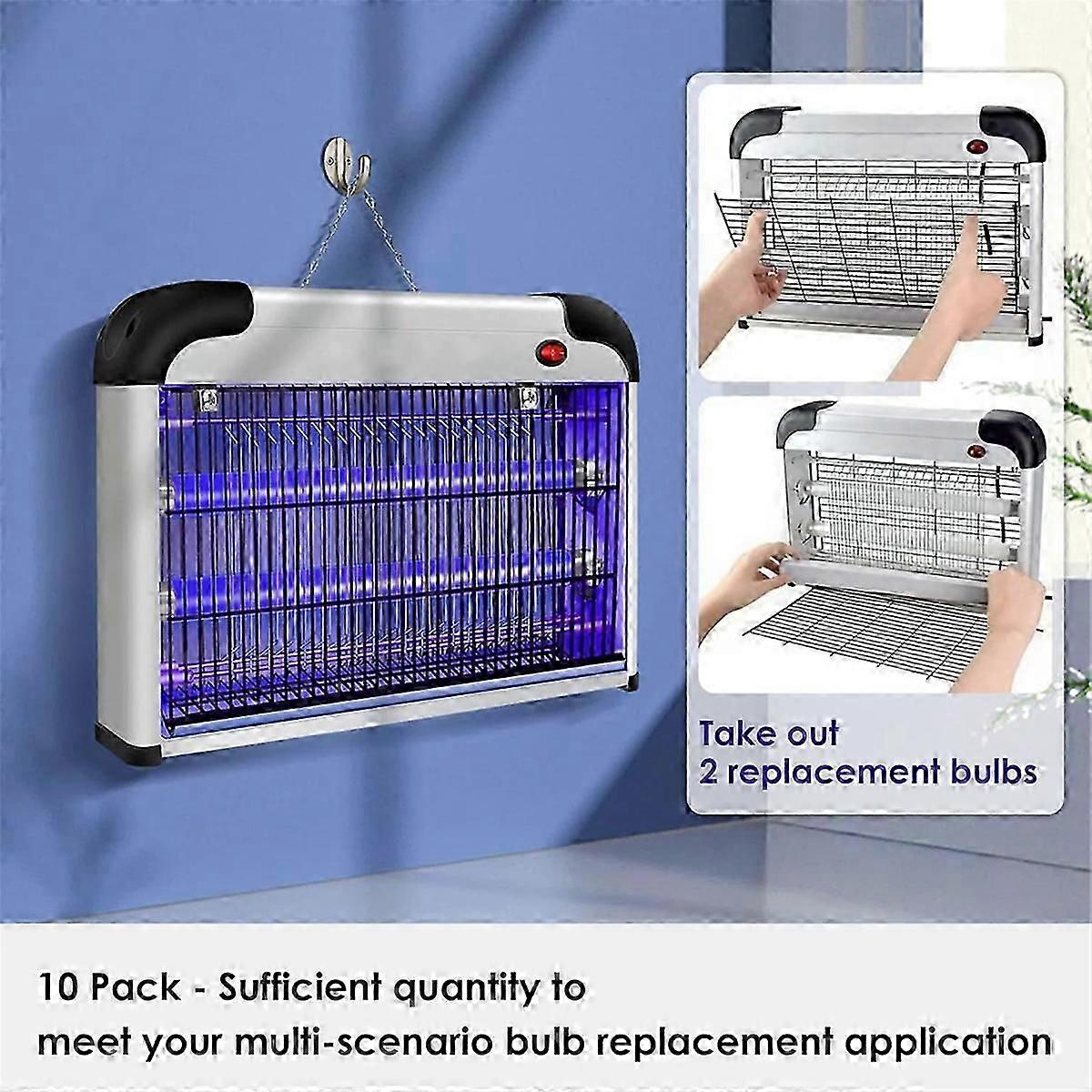 10 Pack Bug Zapper Replacement Light Bulbs 10W for 20W Indoor Bug ...