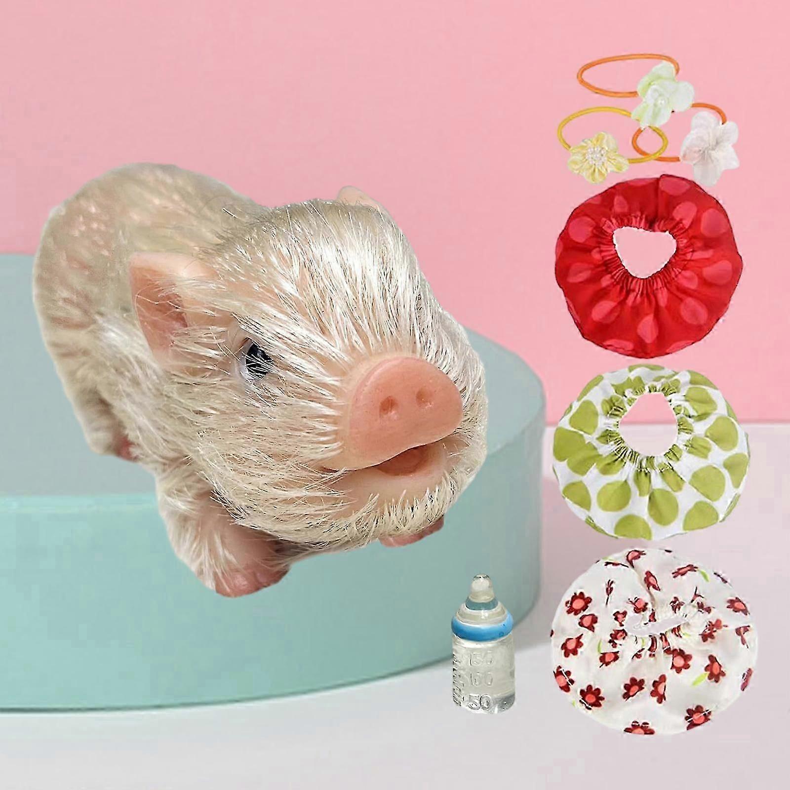 Miniature Reborn Pig Toy Funny for Home Decoration Photo Props Birthday ...