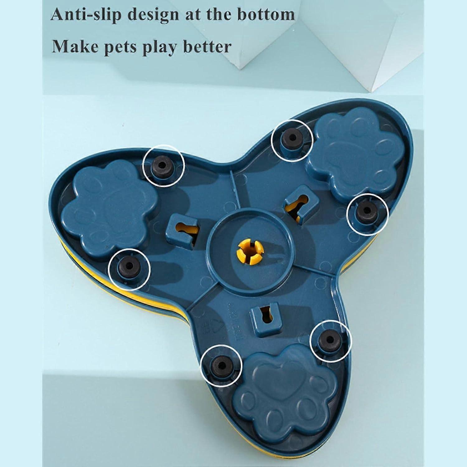 Interactive Slow Feeder Dog Treat Dispenser, Rotating Snack Toy for ...