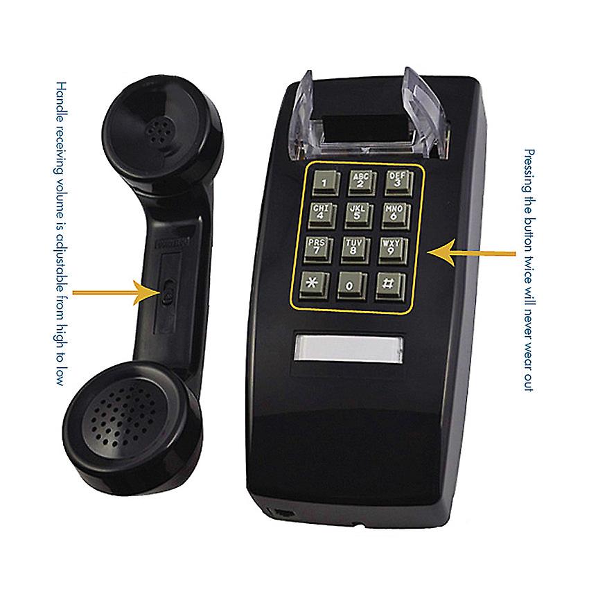Corded Phone Landline, Wall-mounted Telephone Phone With Loud Ringer ...