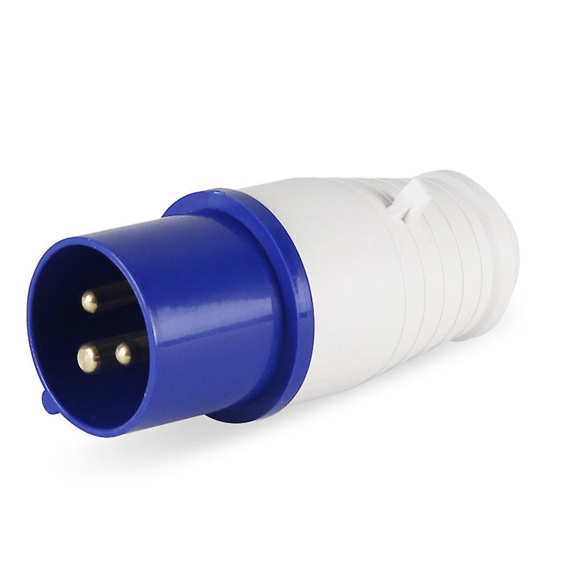 3pin Blue Industrial Plug Ip44 16a 240v Replacement Sockets For Camping ...