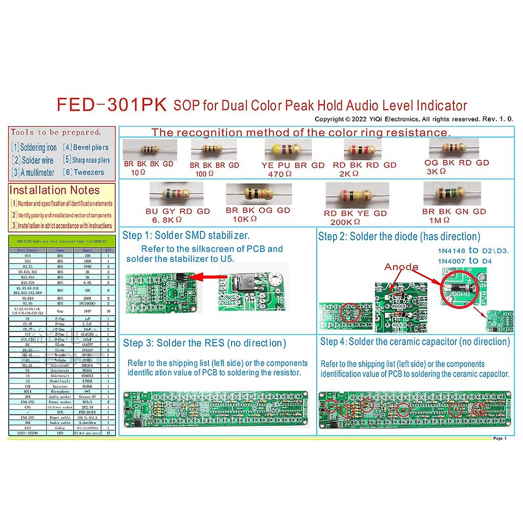 Electronic Audio Sound Spectrum Analyzer Level Indicator Set Suite ...