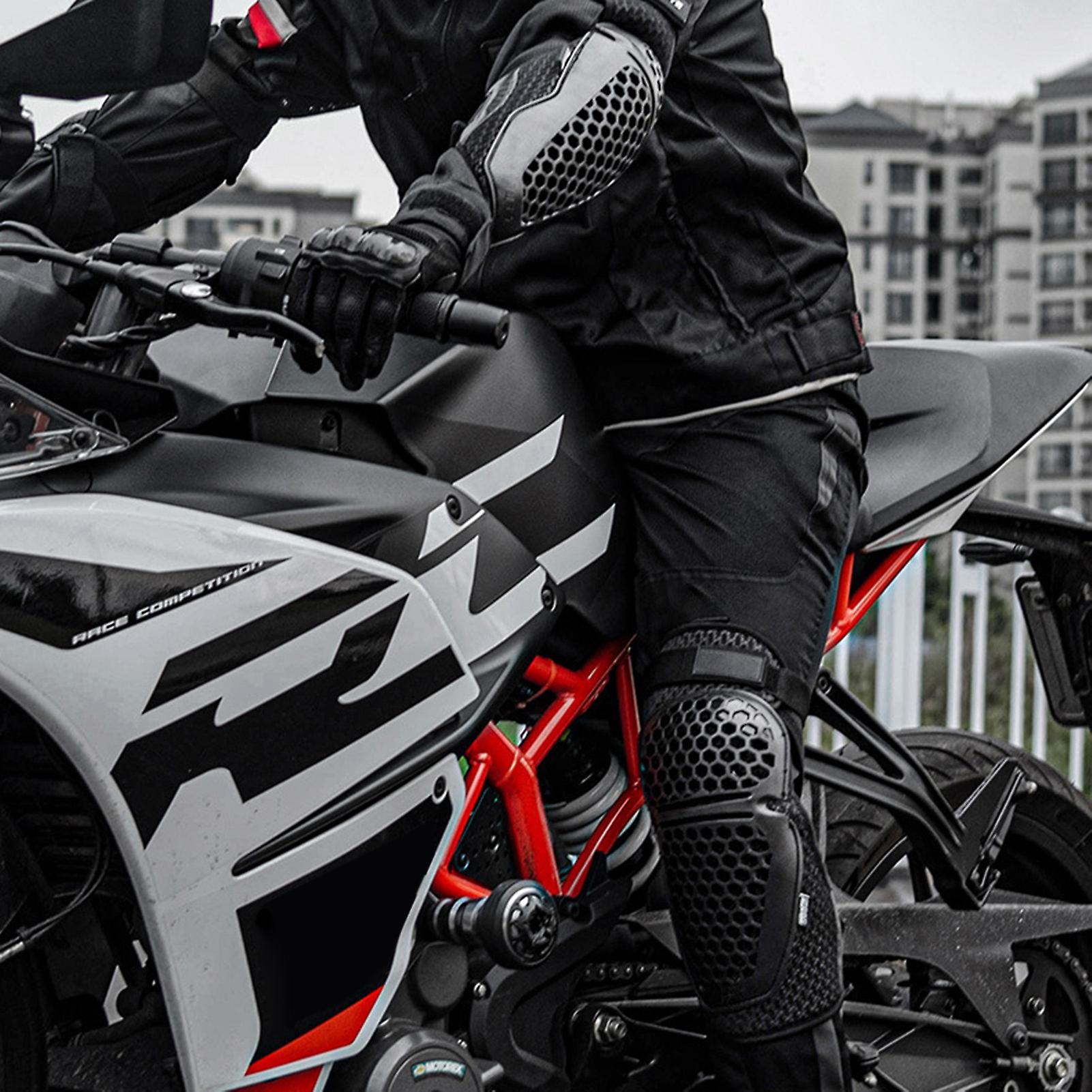 Motorcycle Knee Pads Flexible Breathable Adjustable Motocross Shin ...