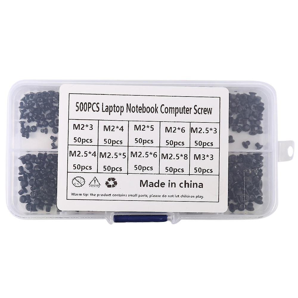 500st M2 M2.5 M3 km Skruv platt huvud Phillips skruvar bärbar dator bärbara skruvar set kit för ...