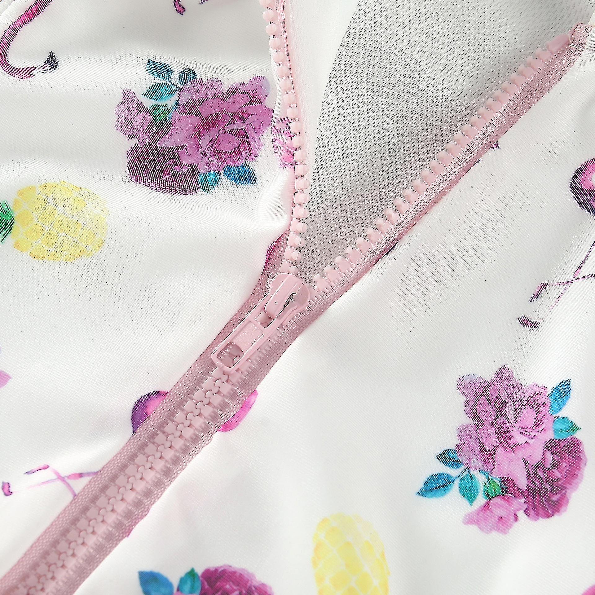 Children's Rainbow Swimsuit Zipper Bikini Harness Type Triangle ...