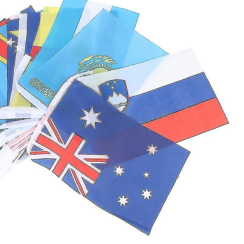 50 Countries Flag 1 String Hanging Flag Banner World Rainbow Flags ...