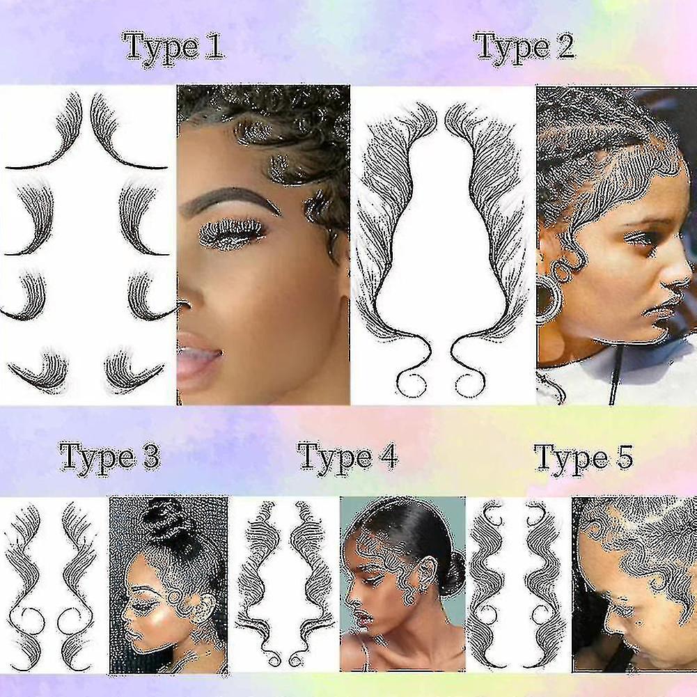 Waterproof Baby Hair Tattoo Stickers Fake Tatto For You Hand Hair ...