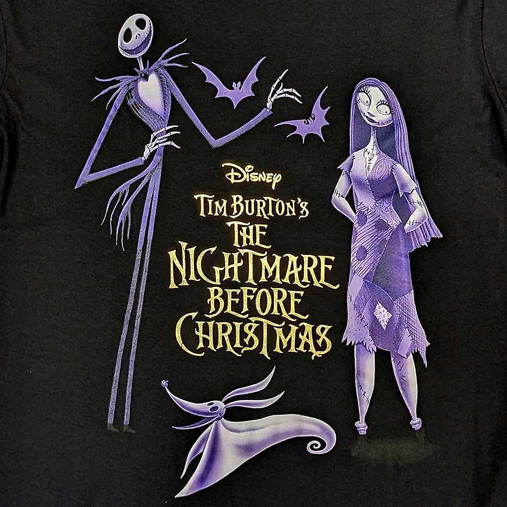 Nightmare Before Christmas Embellished Purple Characters T Shirt ...