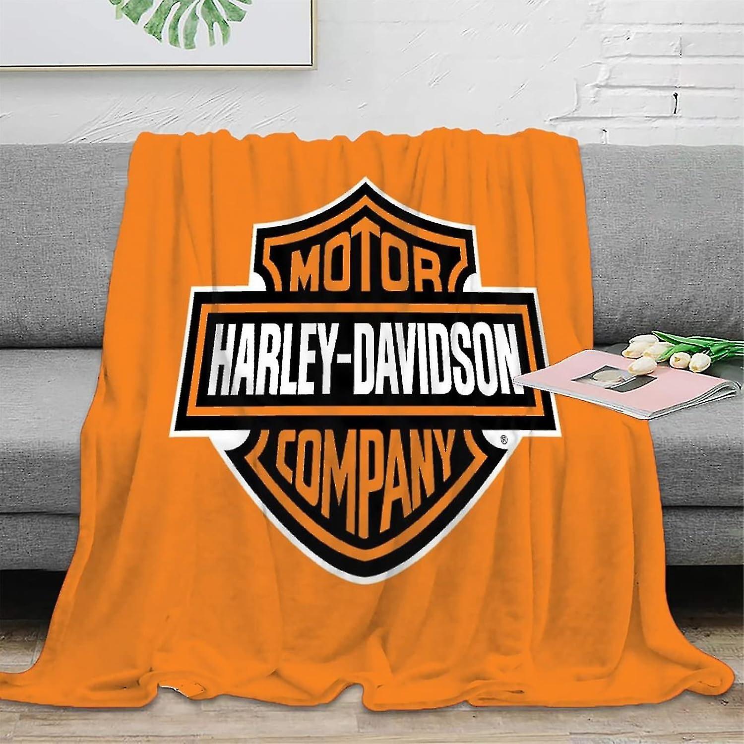 Autumn/winter Nap Fleece Blanket Harley Davidson Flannel Blanket Ultra ...