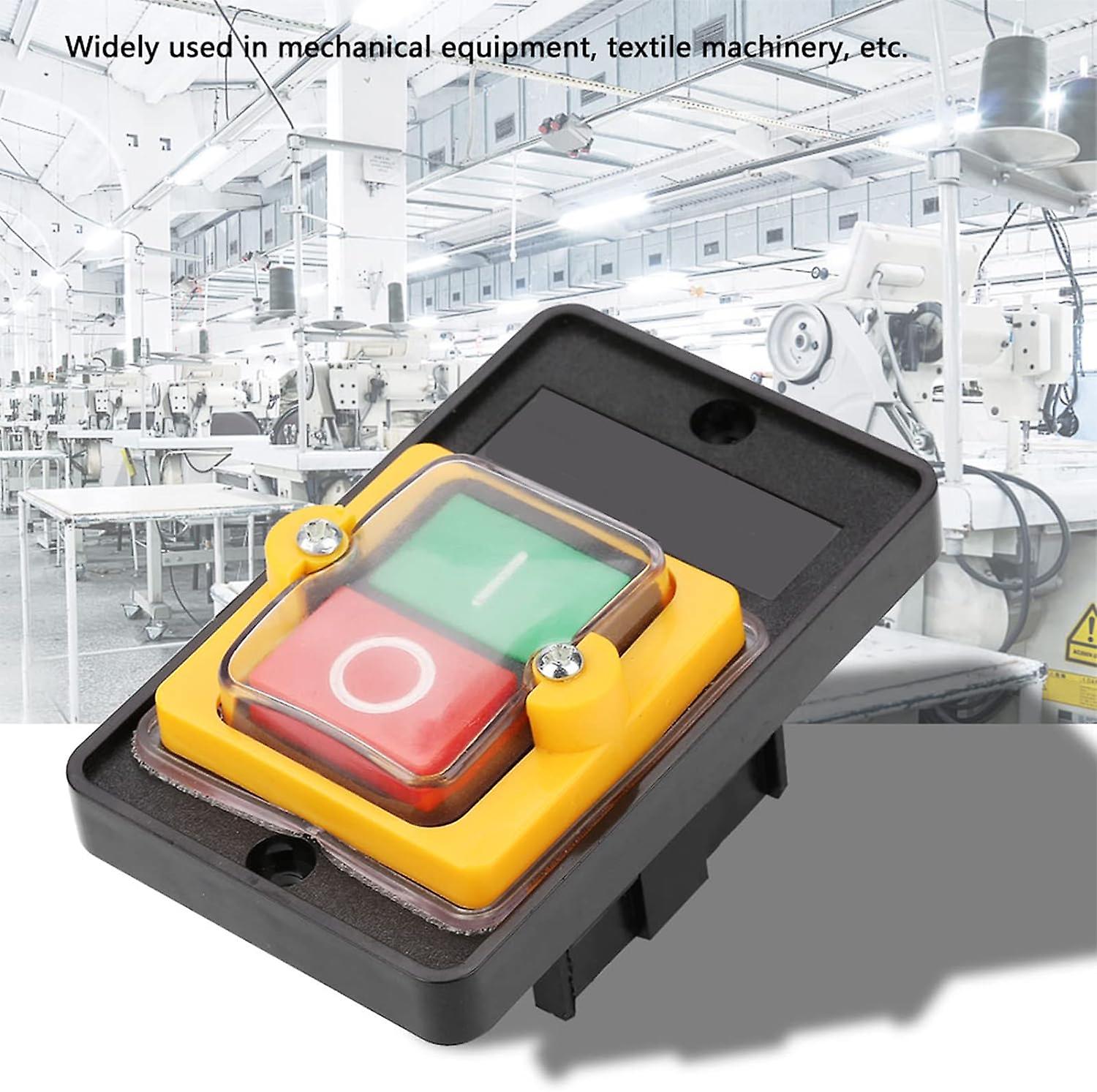 AC 220V/380V 10A Push Button Switch, Waterproof Self-Locking On/Off ...