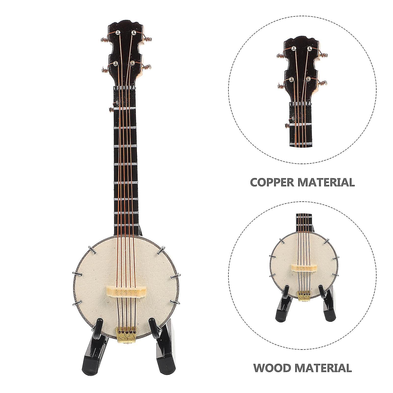 Miniature Banjo With Stand And Case Mini Musical Instrument Banjo ...