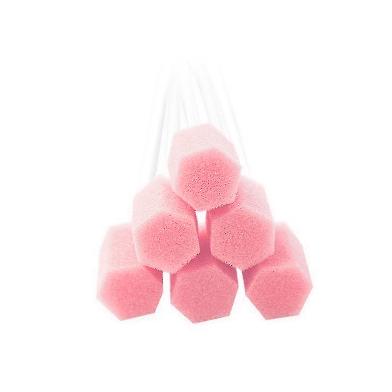 100pcs/pack Disposable Oral Care Sponge Swab Tooth Cleaning Mouth Swabs ...