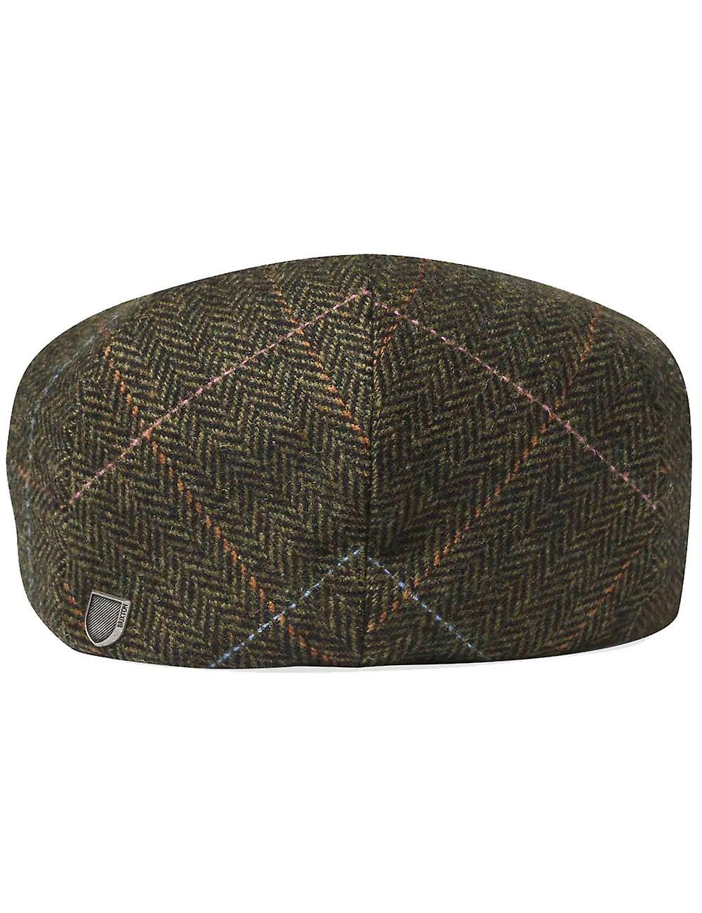 Men's Brixton Hooligan Flat Cap - Bronze/black | Fruugo UK