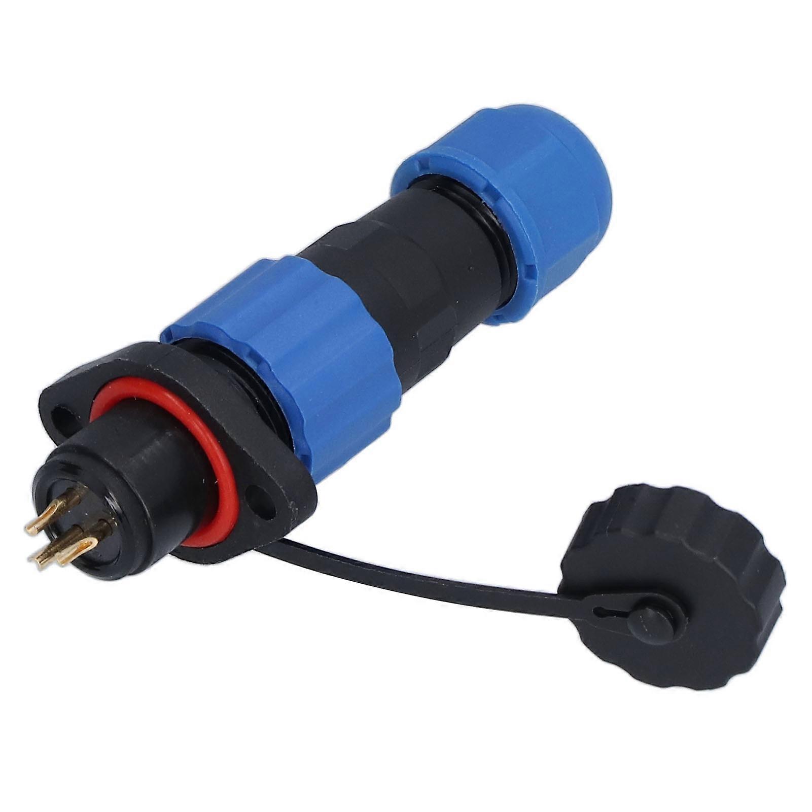 IP68 Waterproof Plug Socket Male Female Flange Mount Industrial ...