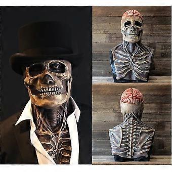 Halloween Brain Opening Skull Mask Biochemical Crisis Cover Cos Devil ...