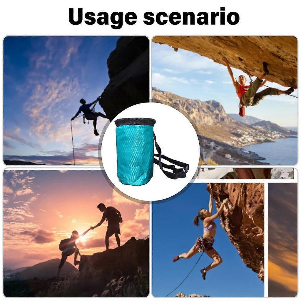 Climbing Chalk Bag Adjustable Drawstring Chalk Bag for Climbing Weight ...