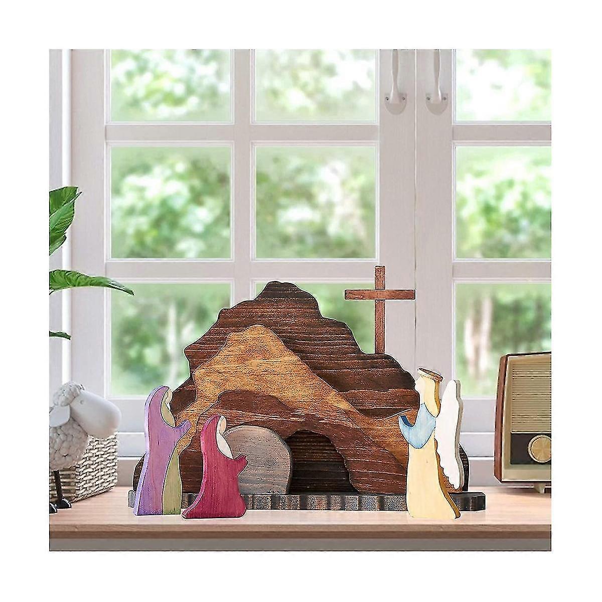 Halloween Day Decorations Religious - Resurrection Scene Wooden ...