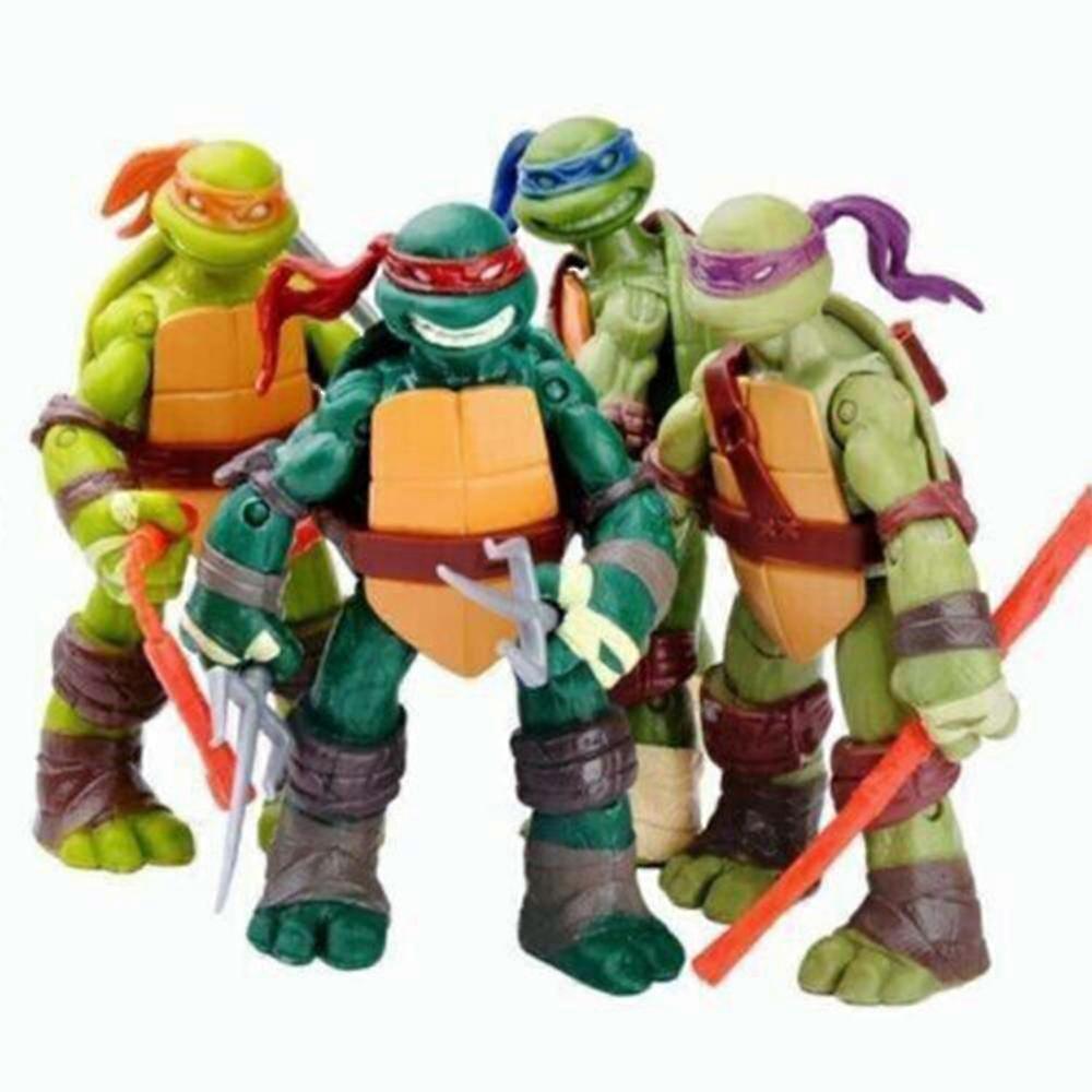 4pcs/set Teenage Mutant Ninja Turtles Action Figures Toys Set ...